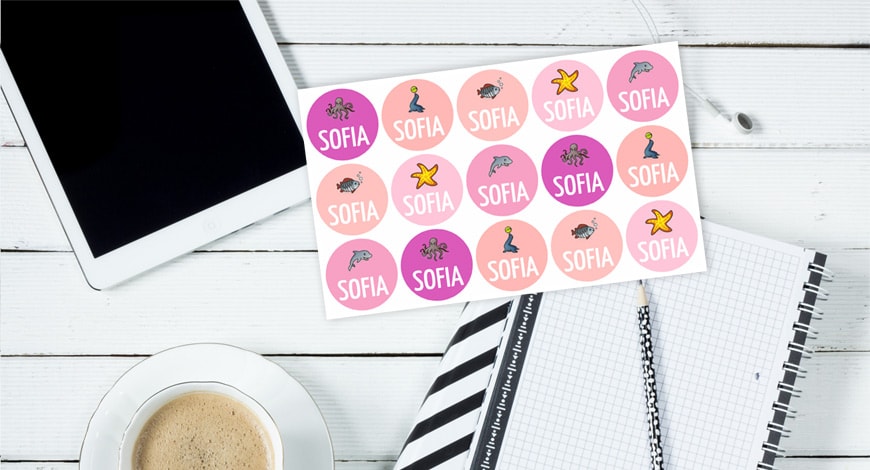 Suured ümmargused nimesildid lastele | MinuKleeps.ee